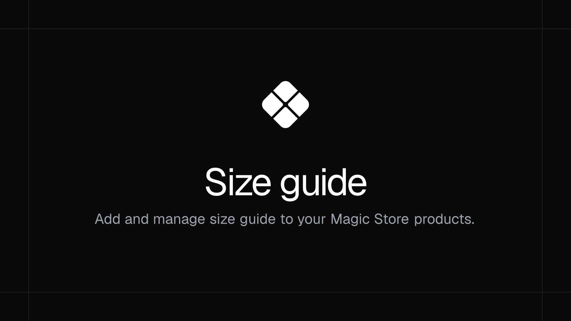 Size guide – Once UI