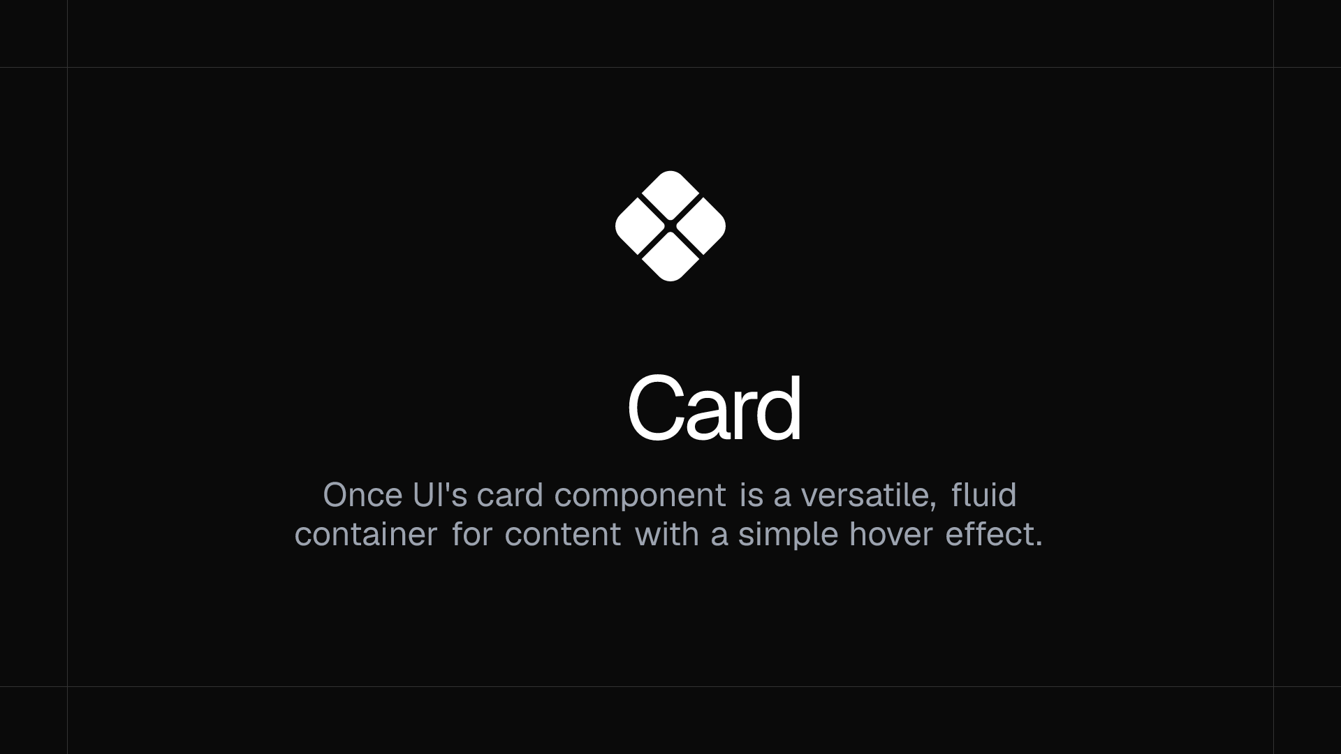 Card – Once UI