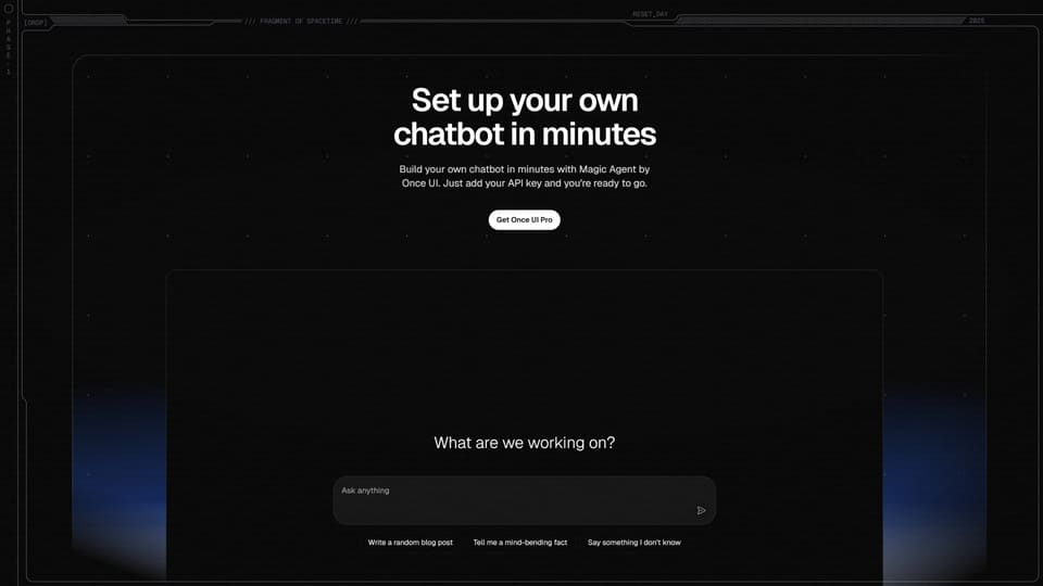 Quick start – Once UI