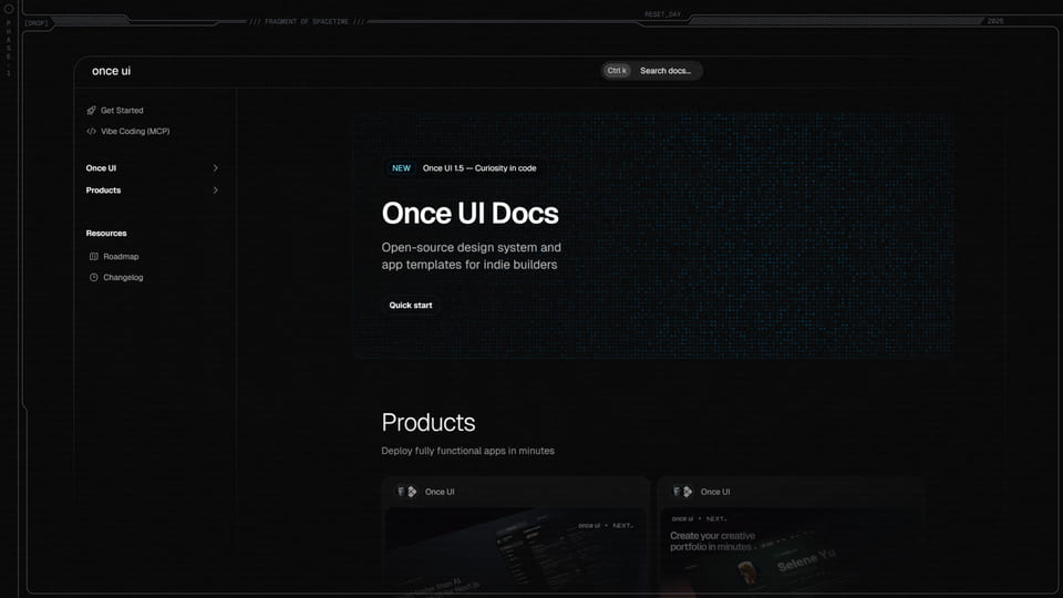 Quick start – Once UI